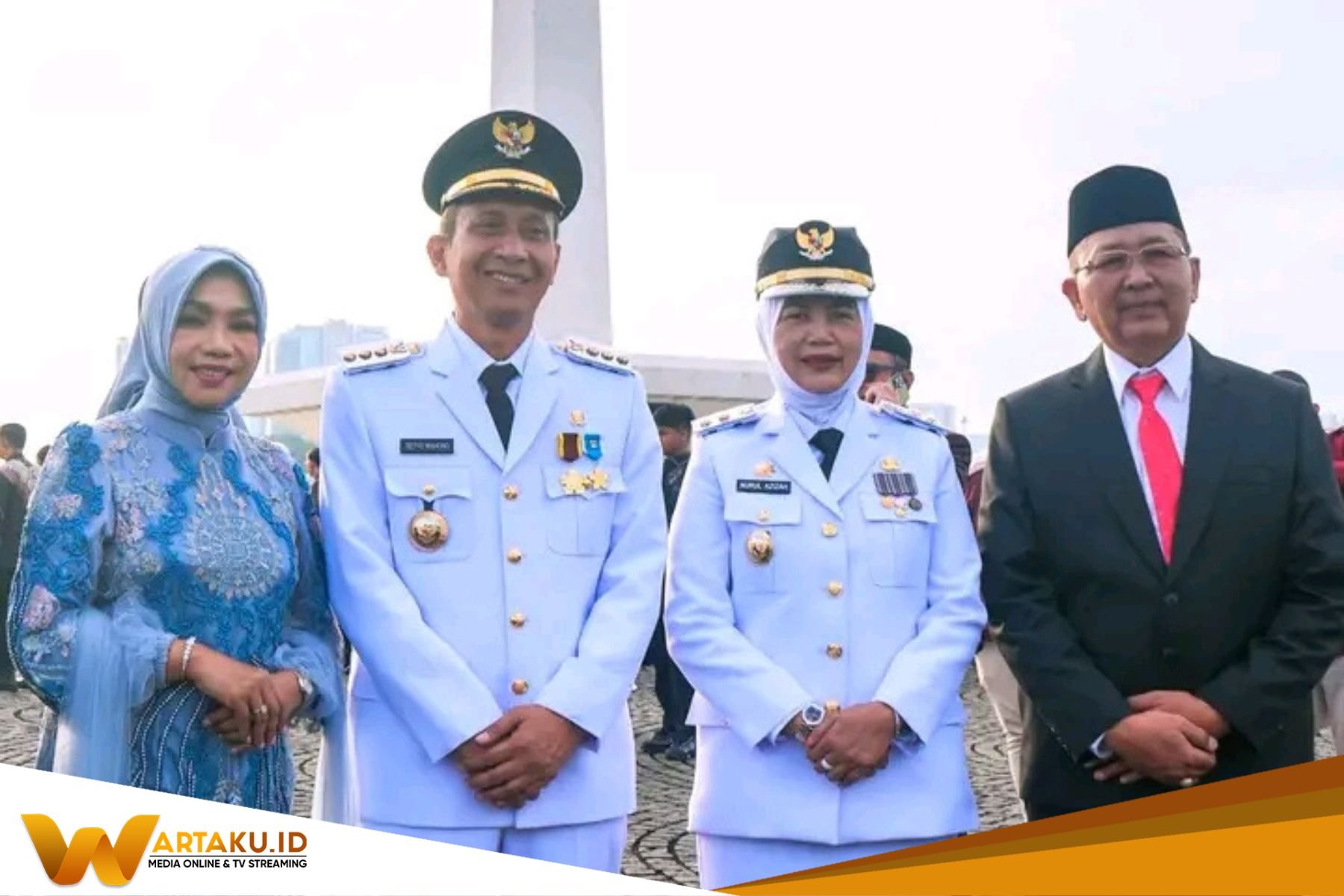 Bupati Bojonegoro Setyo Wahono dan Wakil Bupati Nurul Azizah Resmi Dilantik Presiden RI di ...